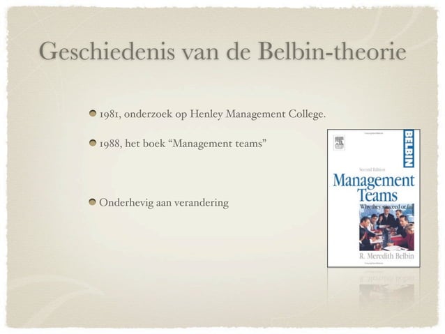 Belbin-theorie | KEY