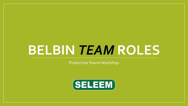 Belbin seleem | PPT