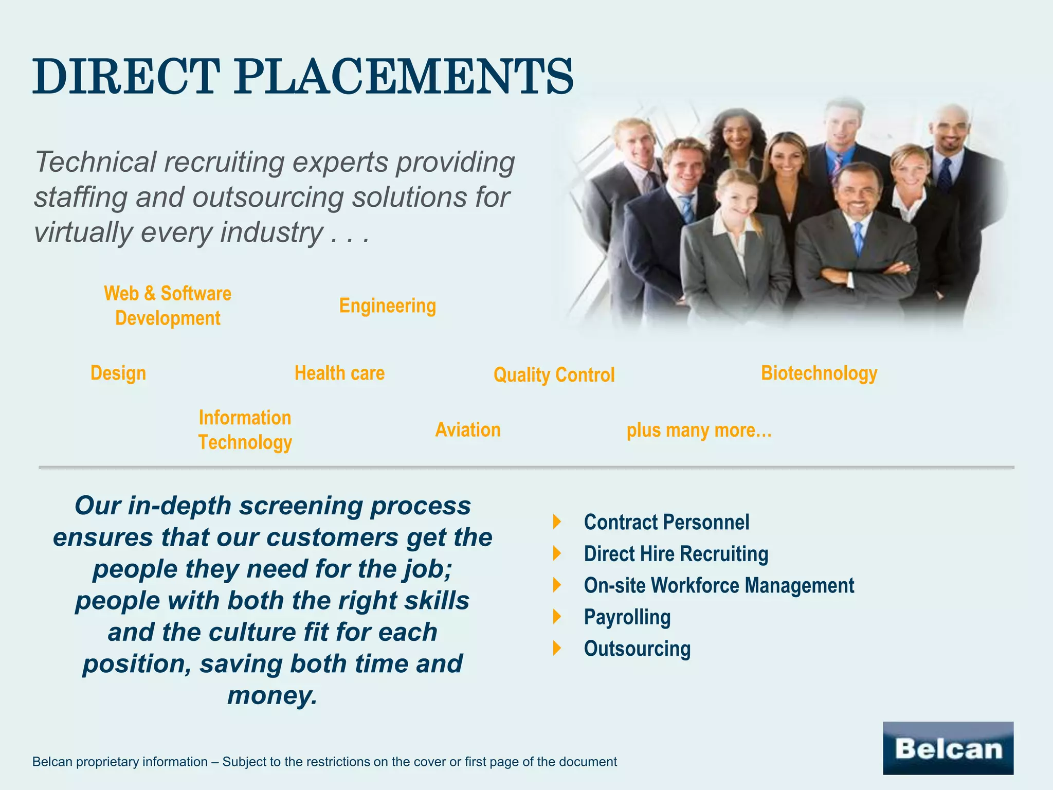 Belcan presentation | PPTX