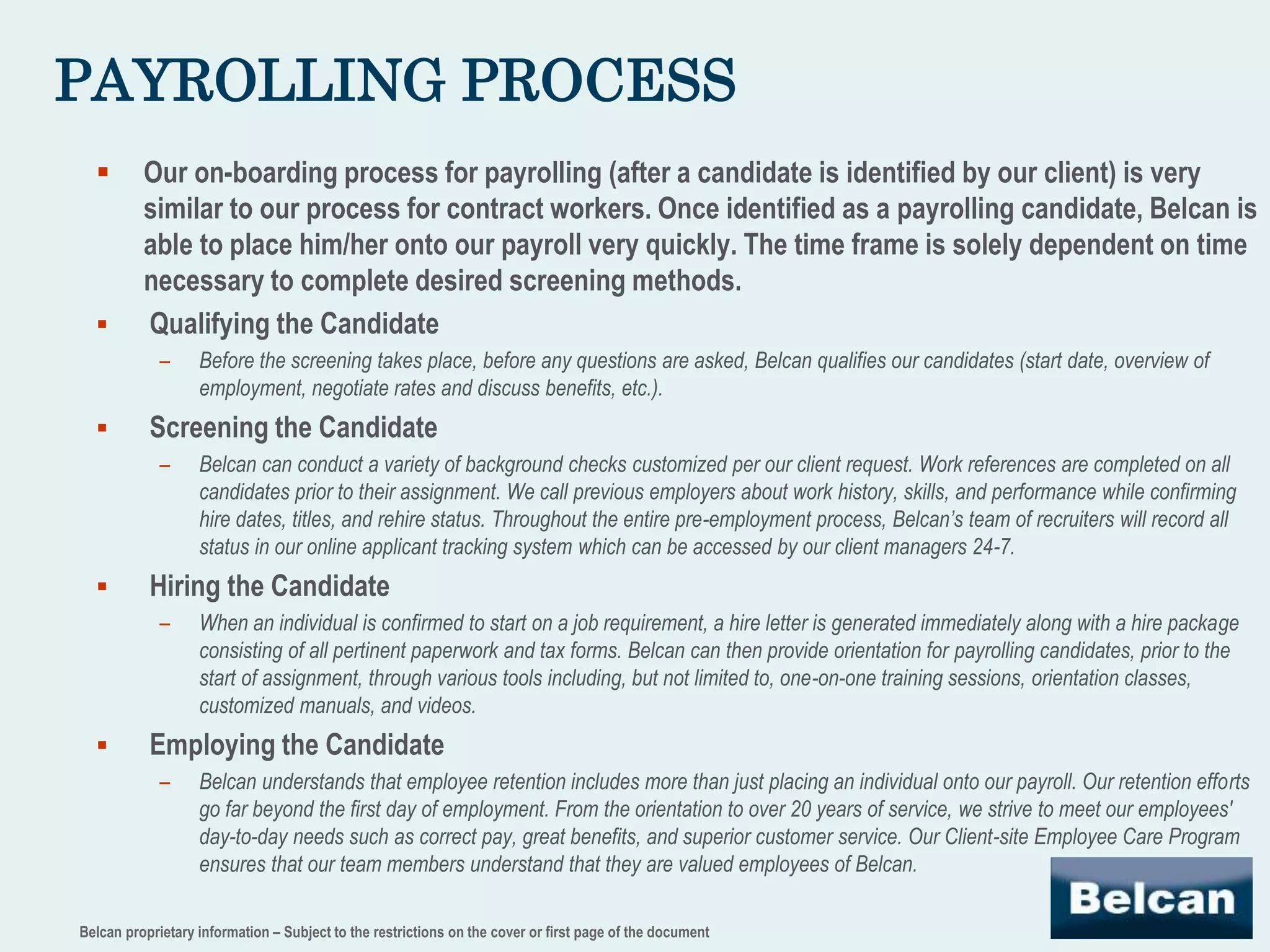 Belcan presentation | PPTX