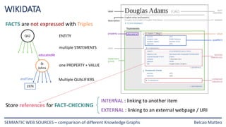 SEMANTIC WEB SOURCES – comparison of open-source Knowledge Graphs | PPT