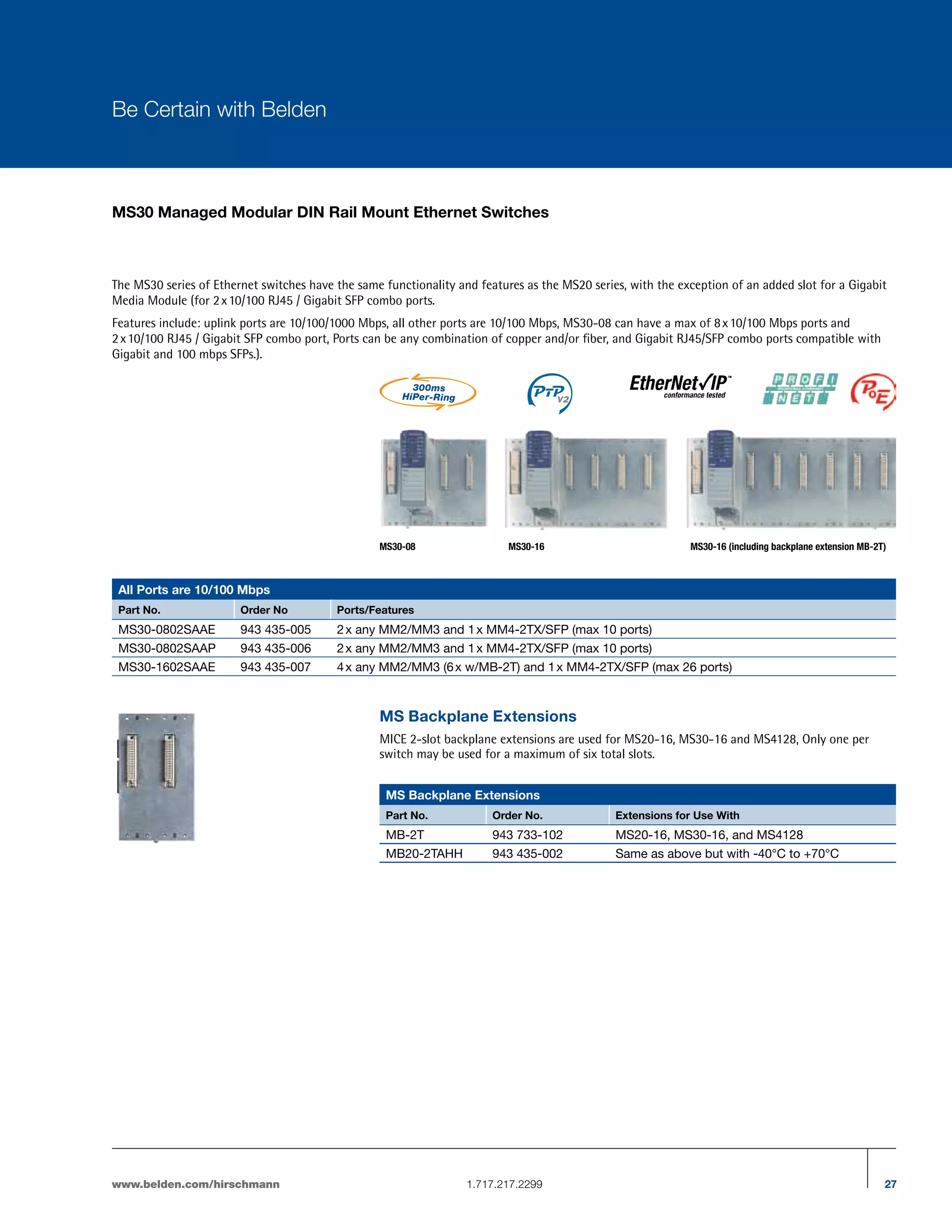 Belden Hirschmann Networking Catalog | PDF