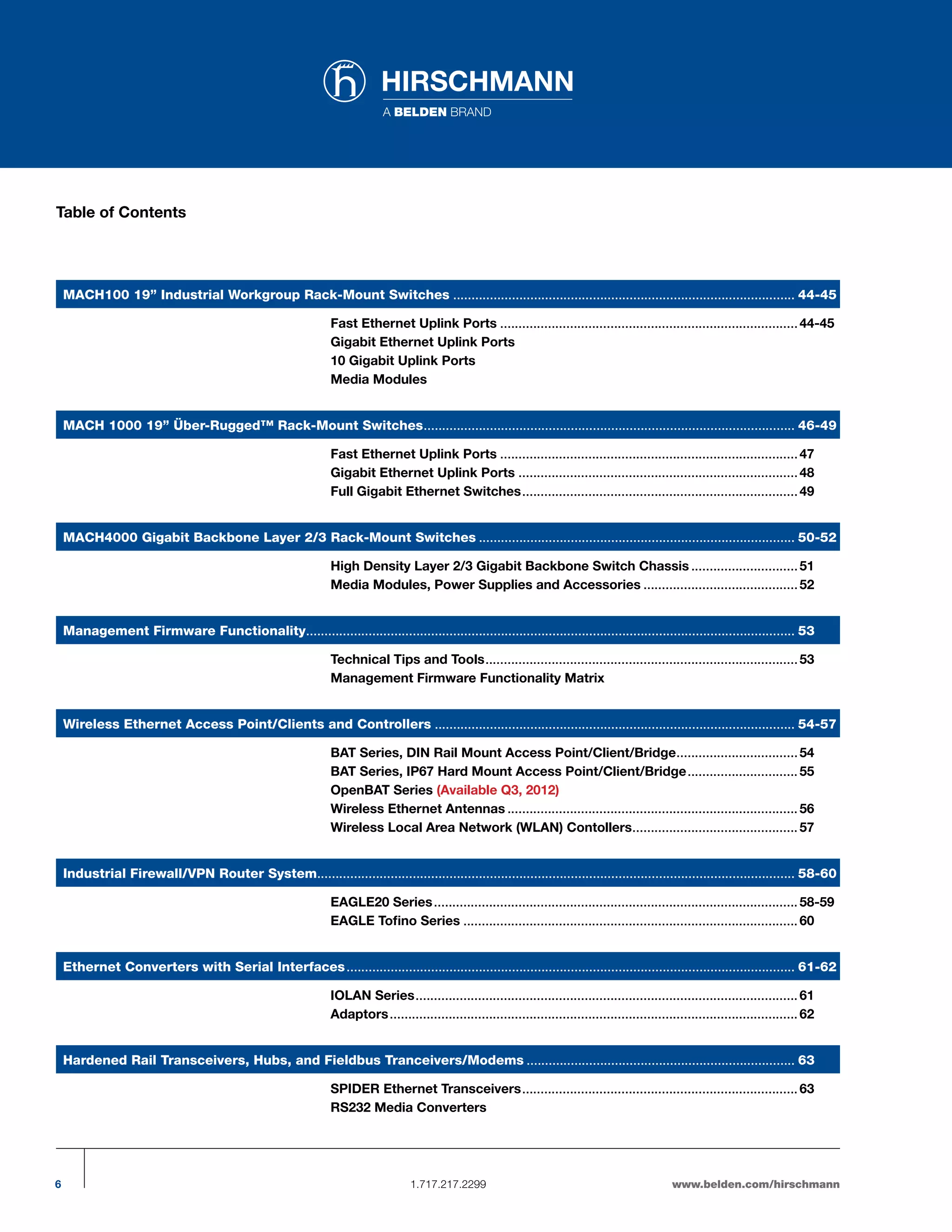 Belden Hirschmann Networking Catalog | PDF
