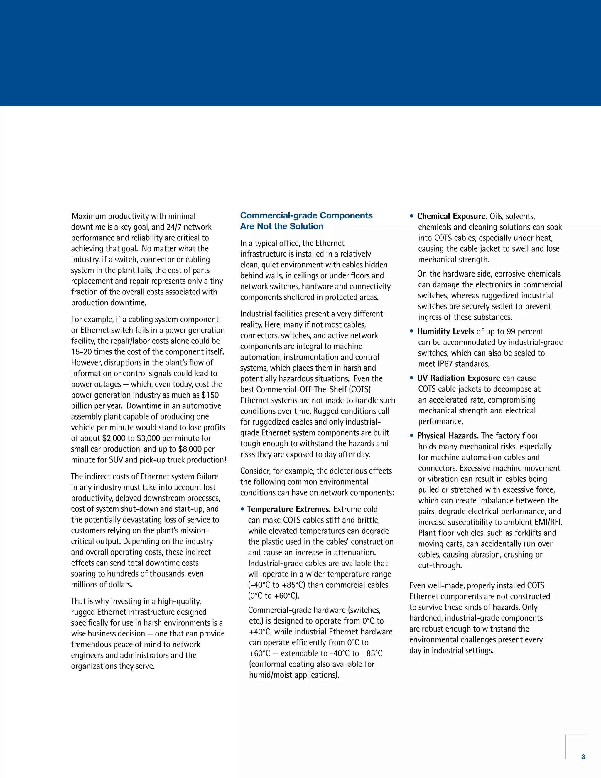 Belden Industrial Ethernet White Paper | PDF