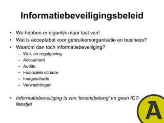 Beleid en beveiliging | PPT