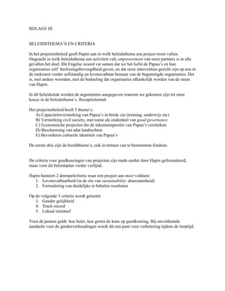 Beleidsplan 2008-2012 | PDF | Political Issues & policy | Politics