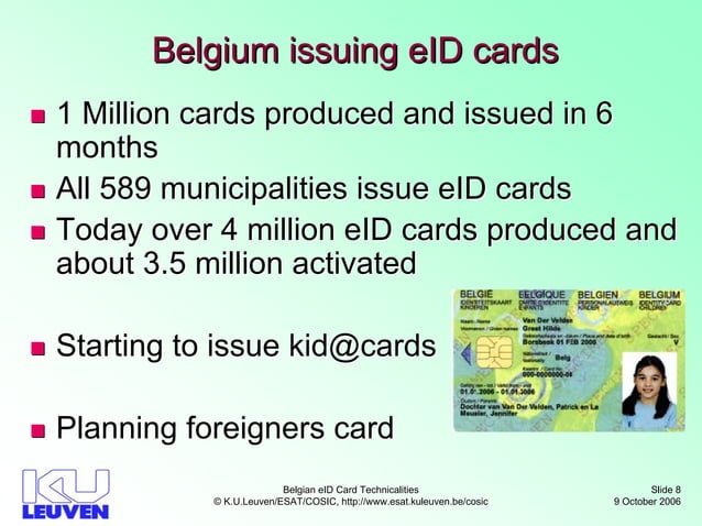 Belgian eID cards - technicalities | PDF | Computing | Technology ...