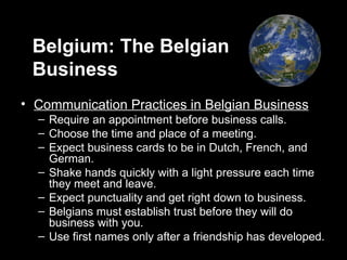 Belgium Presentation | PPT