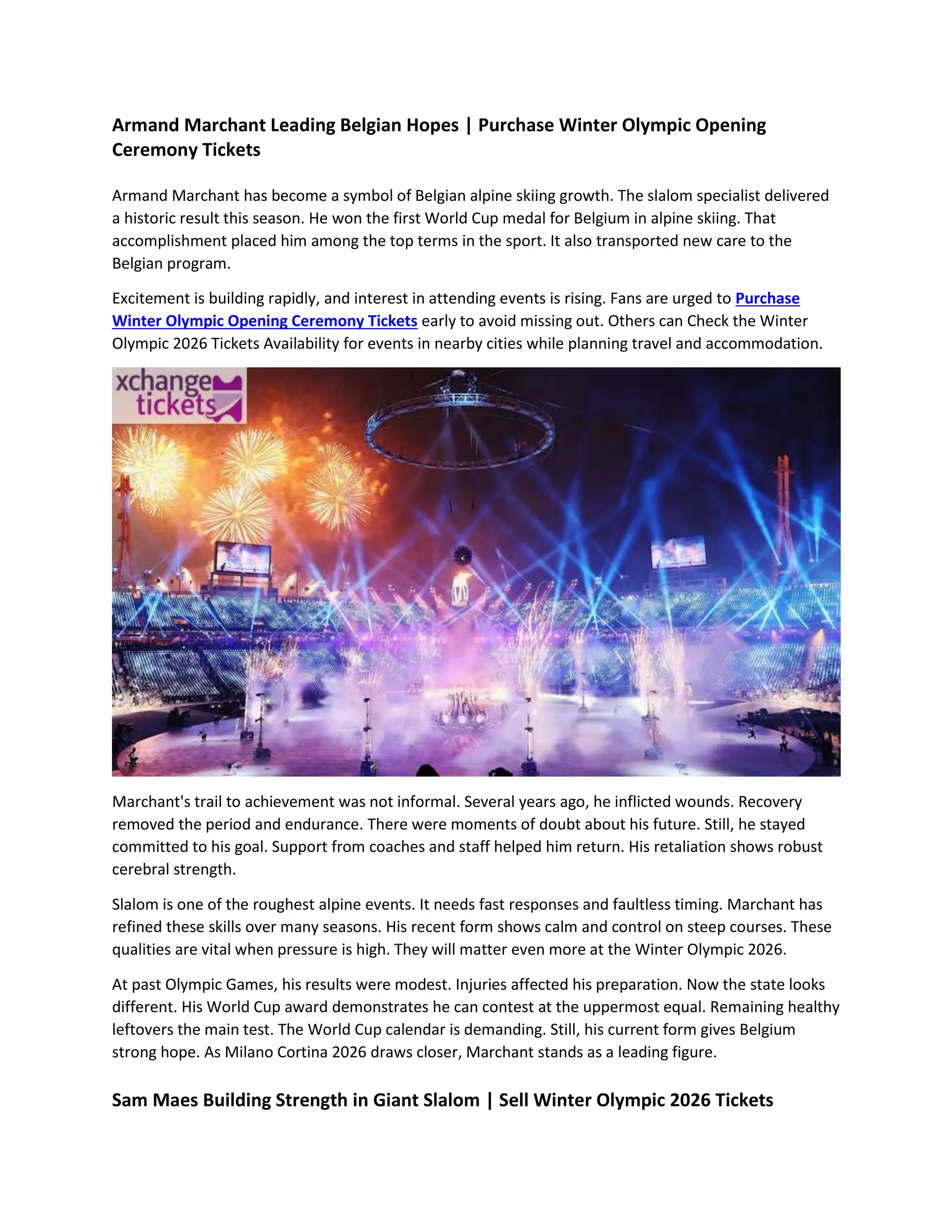 Belgium Alpine Skiing New Direction Ahead of the Winter Olympic 2026 ...