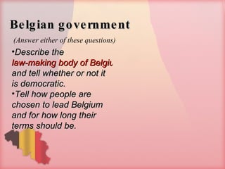 Belgium Template T 2 | PPT