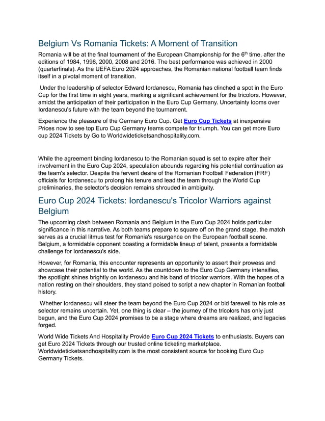 Belgium Vs Romania-At Euro 2024 We Know If Edward Iordanescu Will Continue After The Final ...