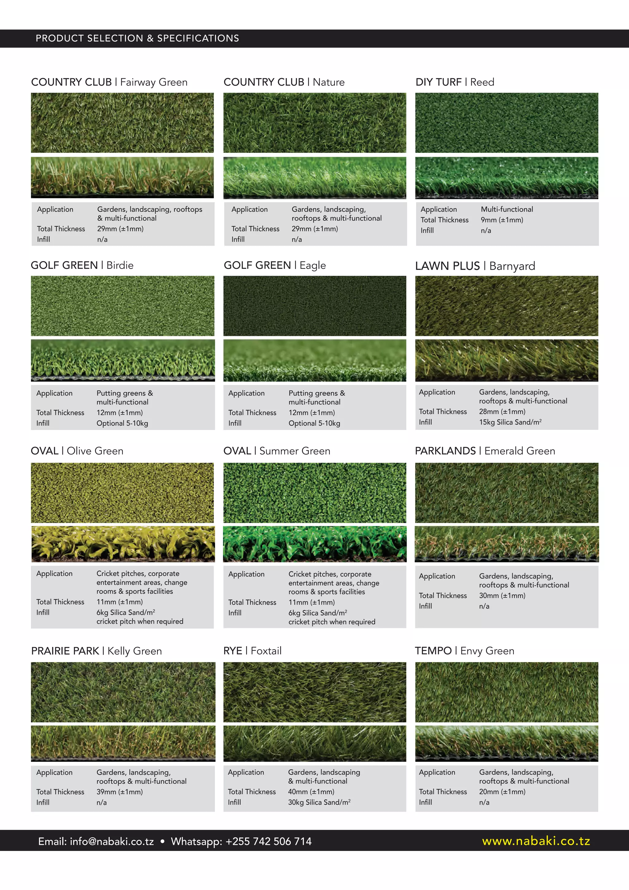 Belgotex Grass - Nabaki Afrika | PDF | Landscaping | Home & Garden