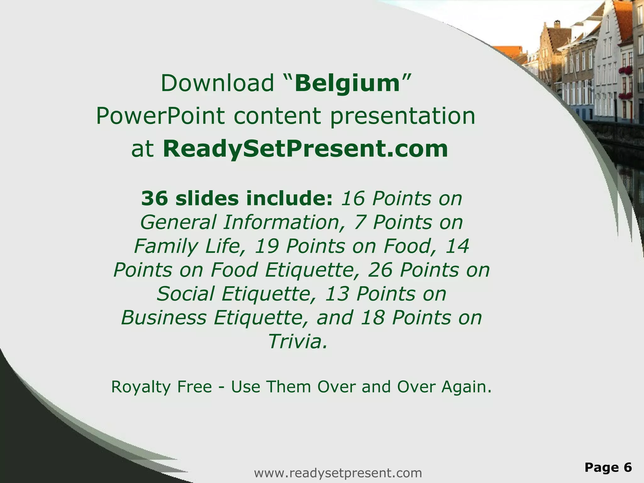 Belguim Powerpoint Country | PPT