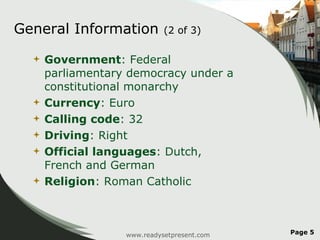 Belguim Powerpoint Country | PPT