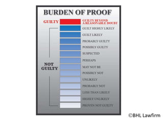 Burden Of Proof Chart