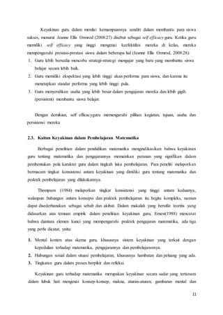 Belief matematika | DOCX