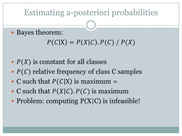 Belief Networks And Bayesian Classification Pptx Weather Science