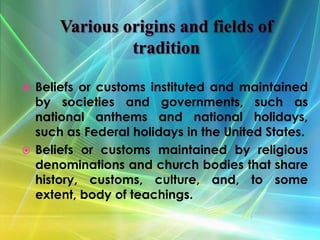 Beliefs and customs ppt | PPTX