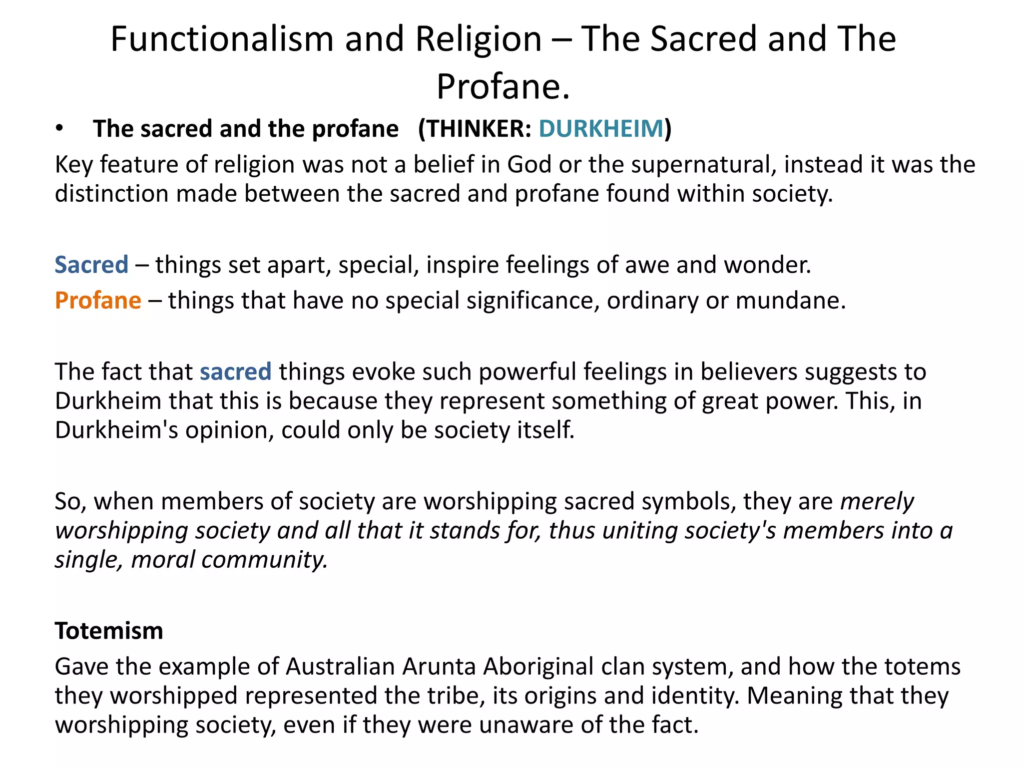 Unit 3 Sociology: Beliefs in society | PPTX