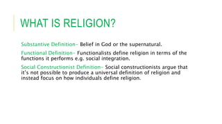 Beliefs In Society Overview | PPTX