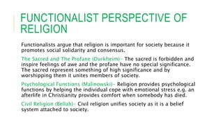 Beliefs In Society Overview | PPTX