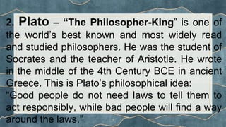The Classical Philosophers and their Philosophies, and Their ...