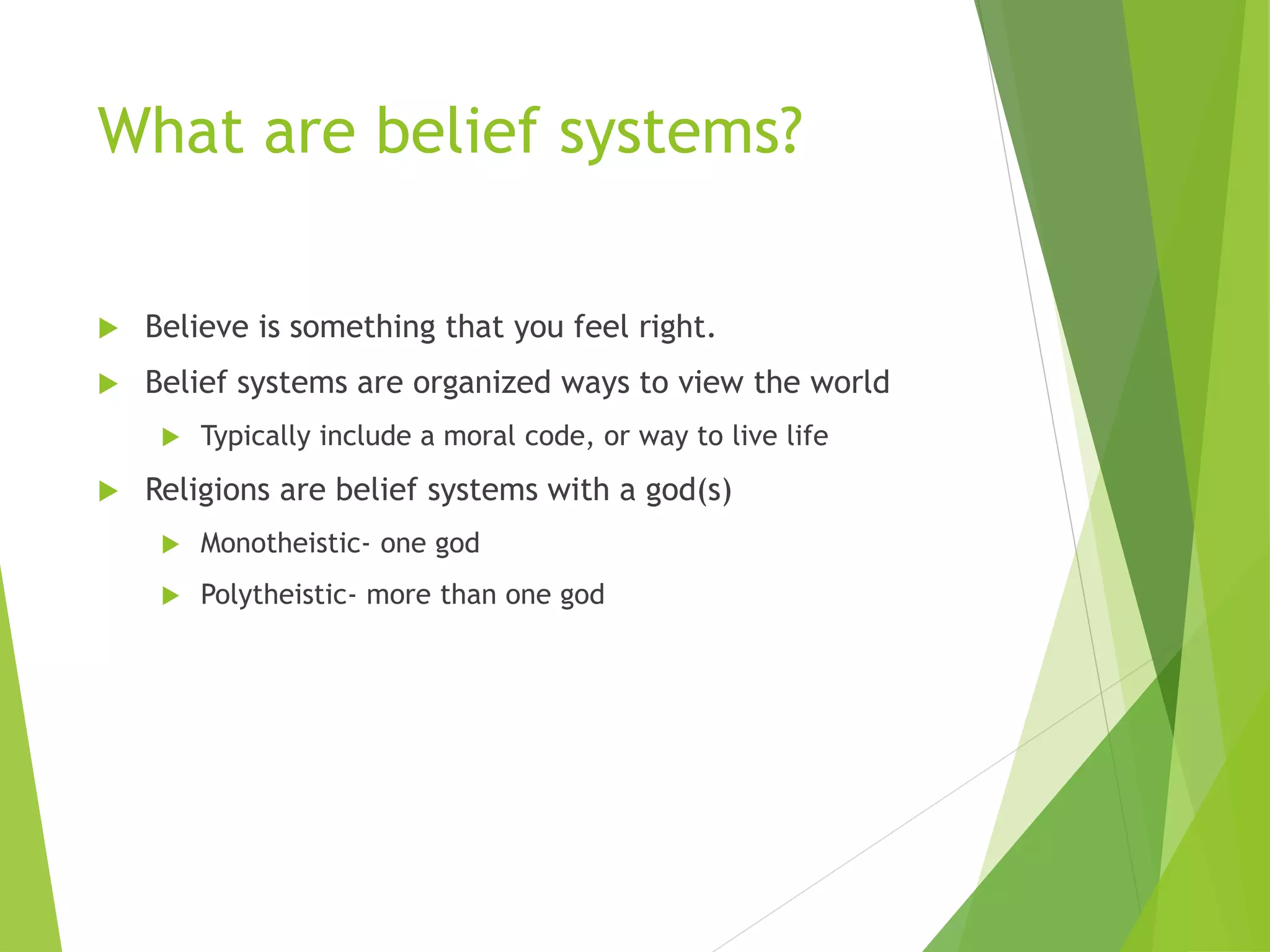Belief systems | PPT
