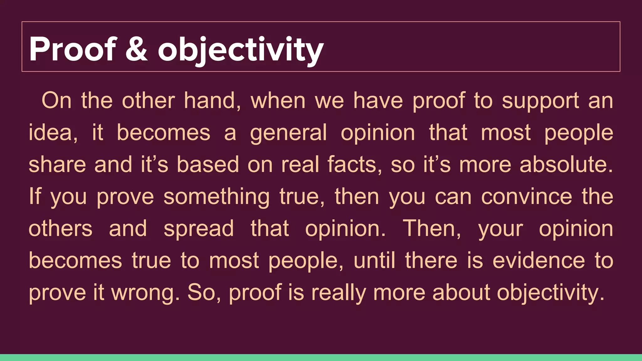 Belief vs proof Evi | PPTX