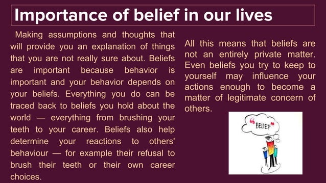 Belief vs proof Evi | PPT