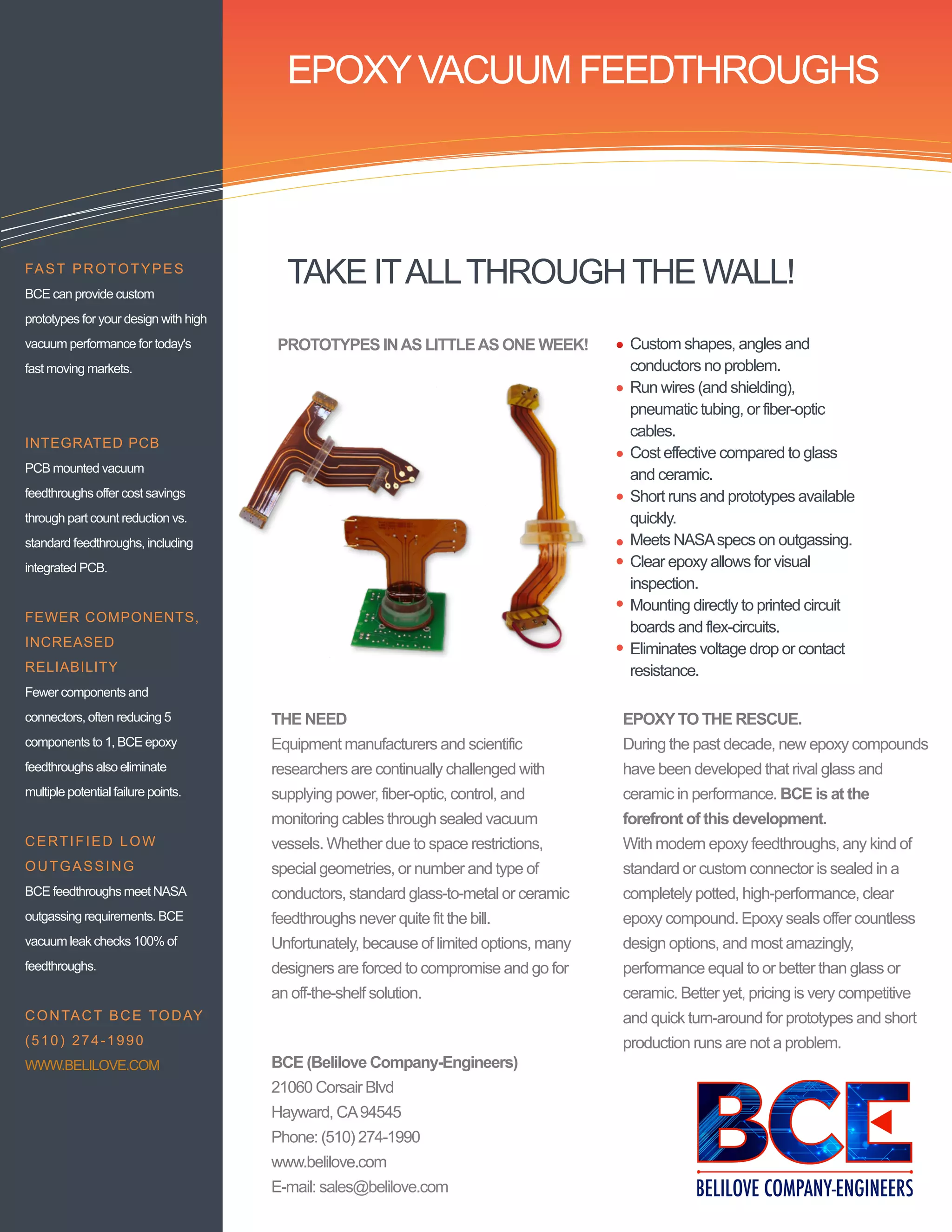 BCE Custom Vacuum Feedthroughs | PDF