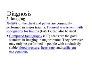 Trauma,types of trauma ,and the complications | PDF