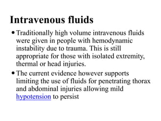 Trauma,types of trauma ,and the complications | PDF
