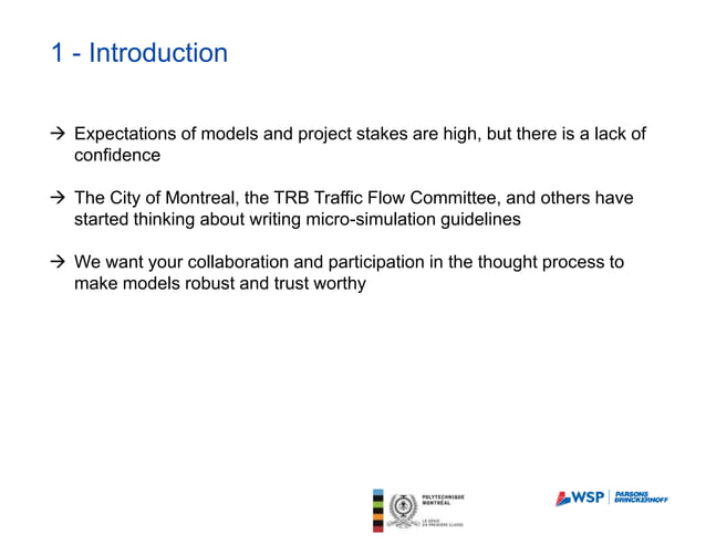 Calibration and Validation of Micro-Simulation Models | PPT