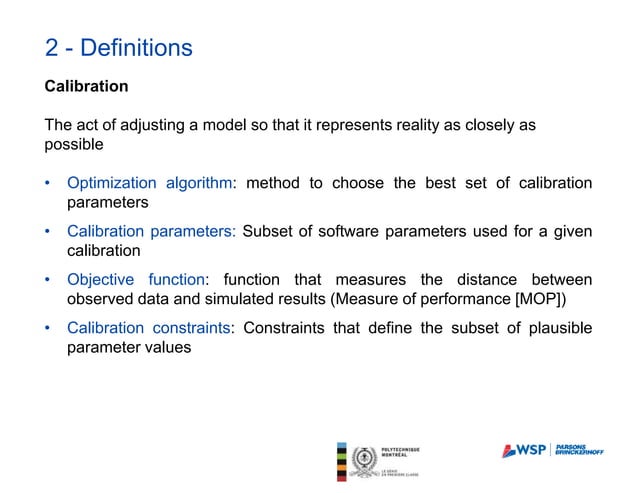 Calibration and Validation of Micro-Simulation Models | PPT