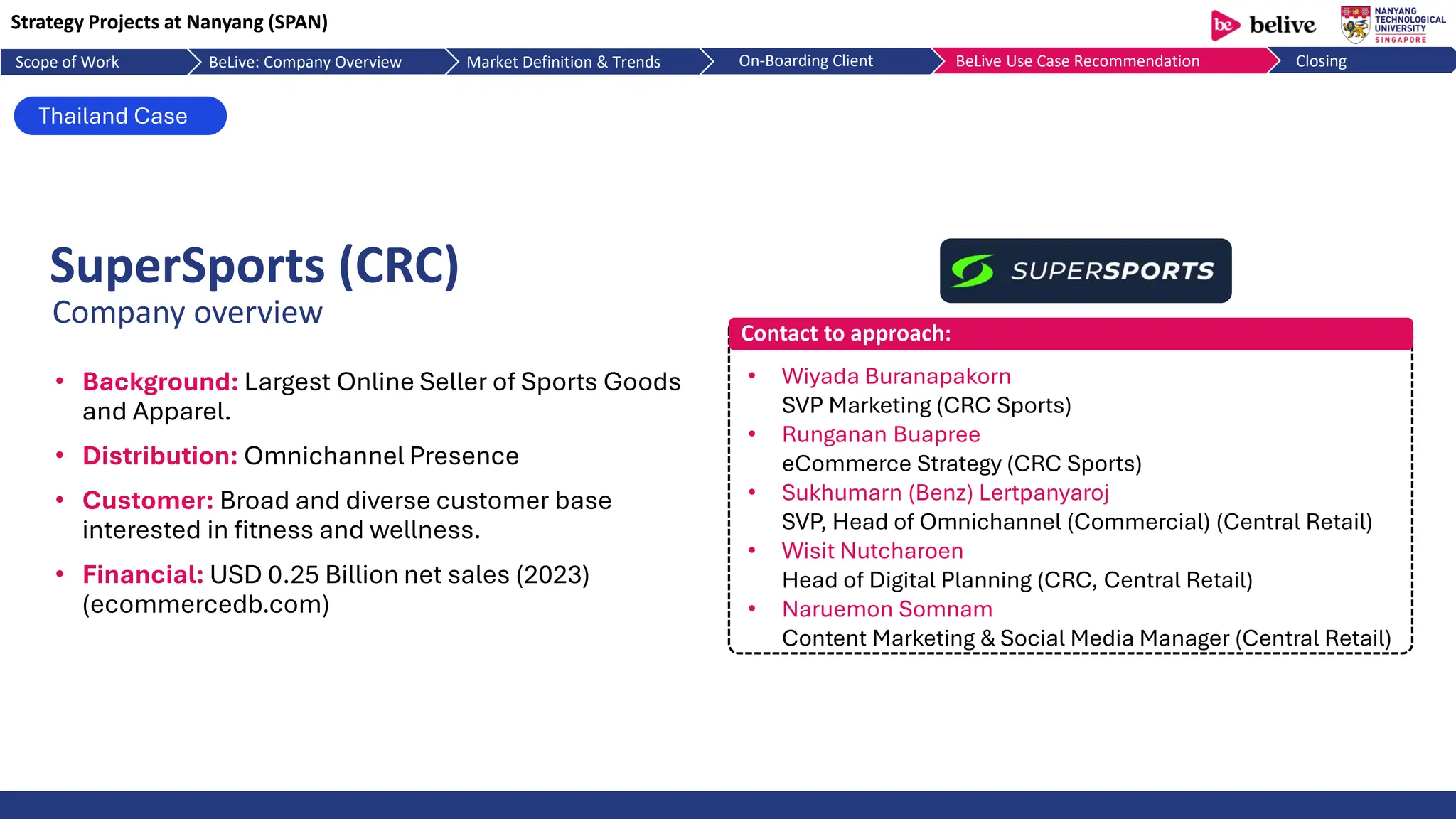 BeLive - Go To Market Strategy (NTU MBA) | PDF