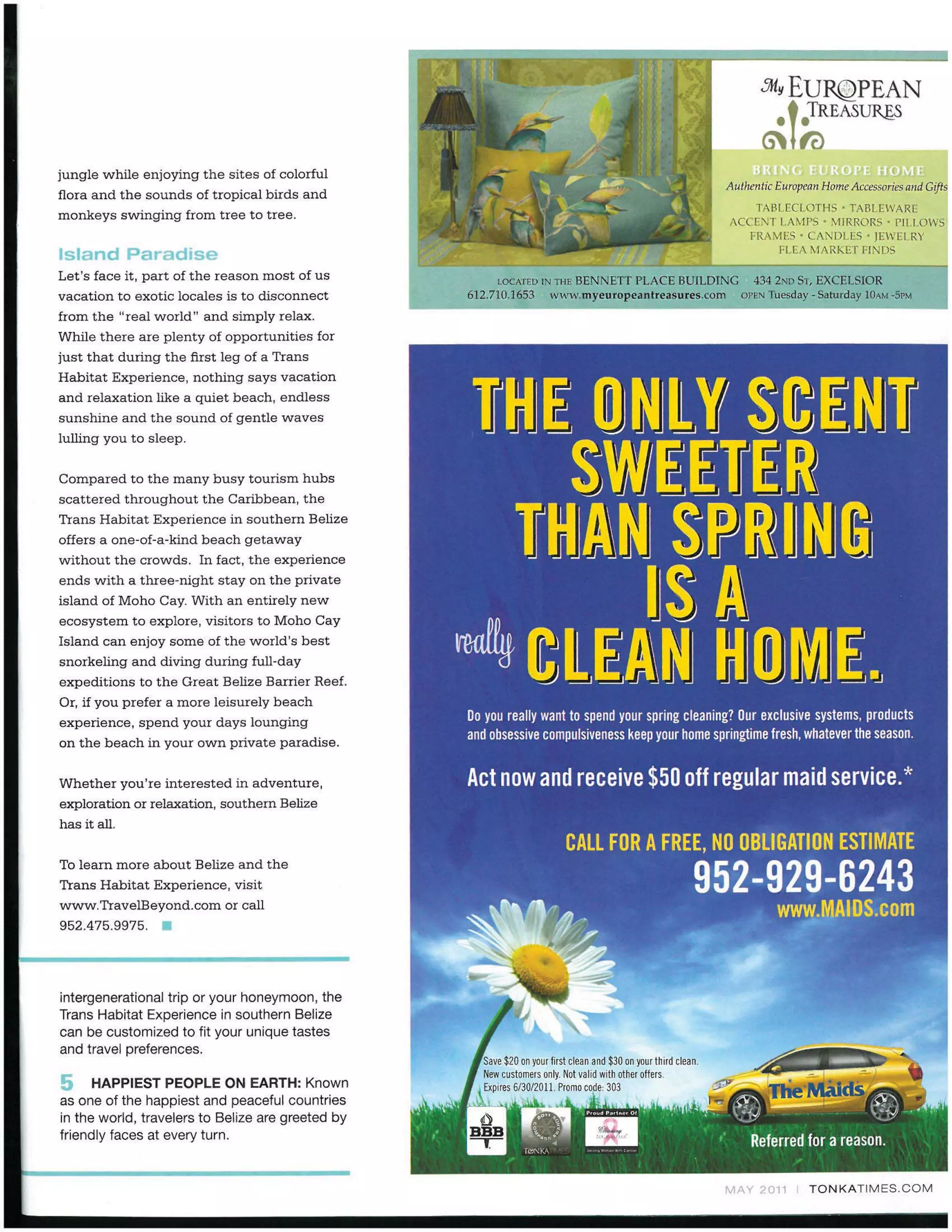 Belize by Travel Beyond in Tonka Times Magazine | PDF