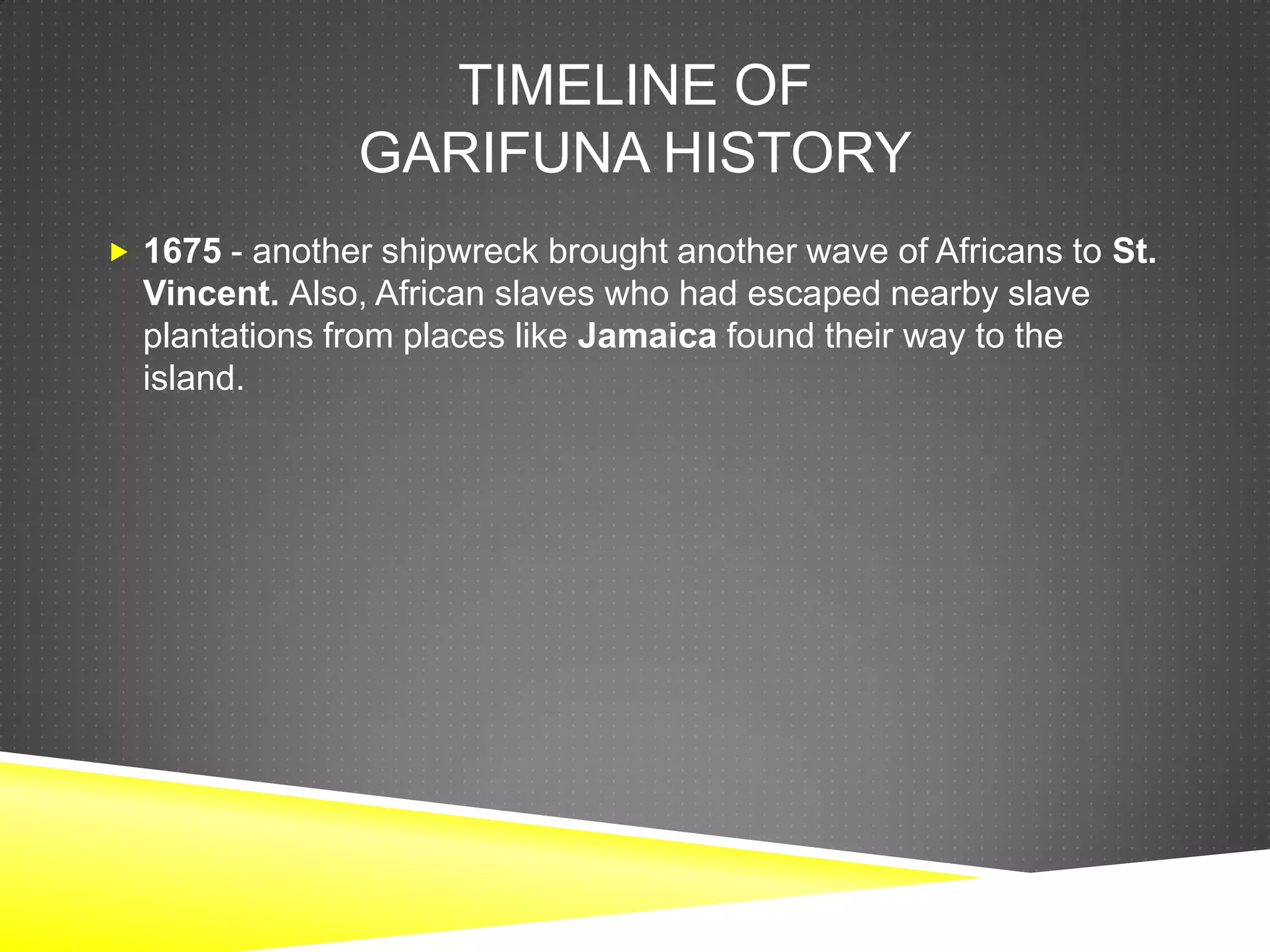 Belize Garifuna Timeline | PPTX