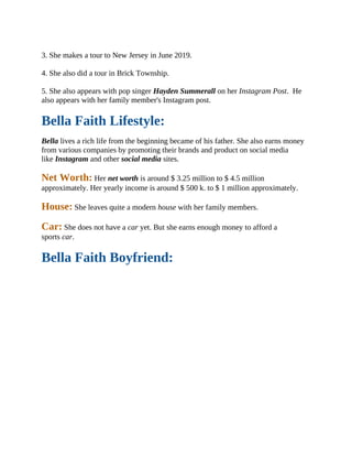 Bella faith-biography | PDF