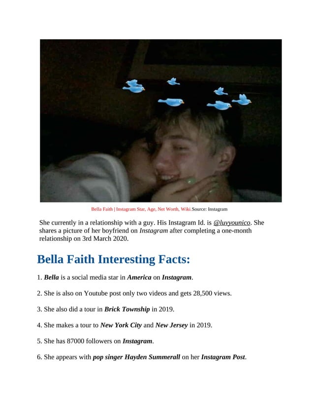 Bella faith-biography | PDF