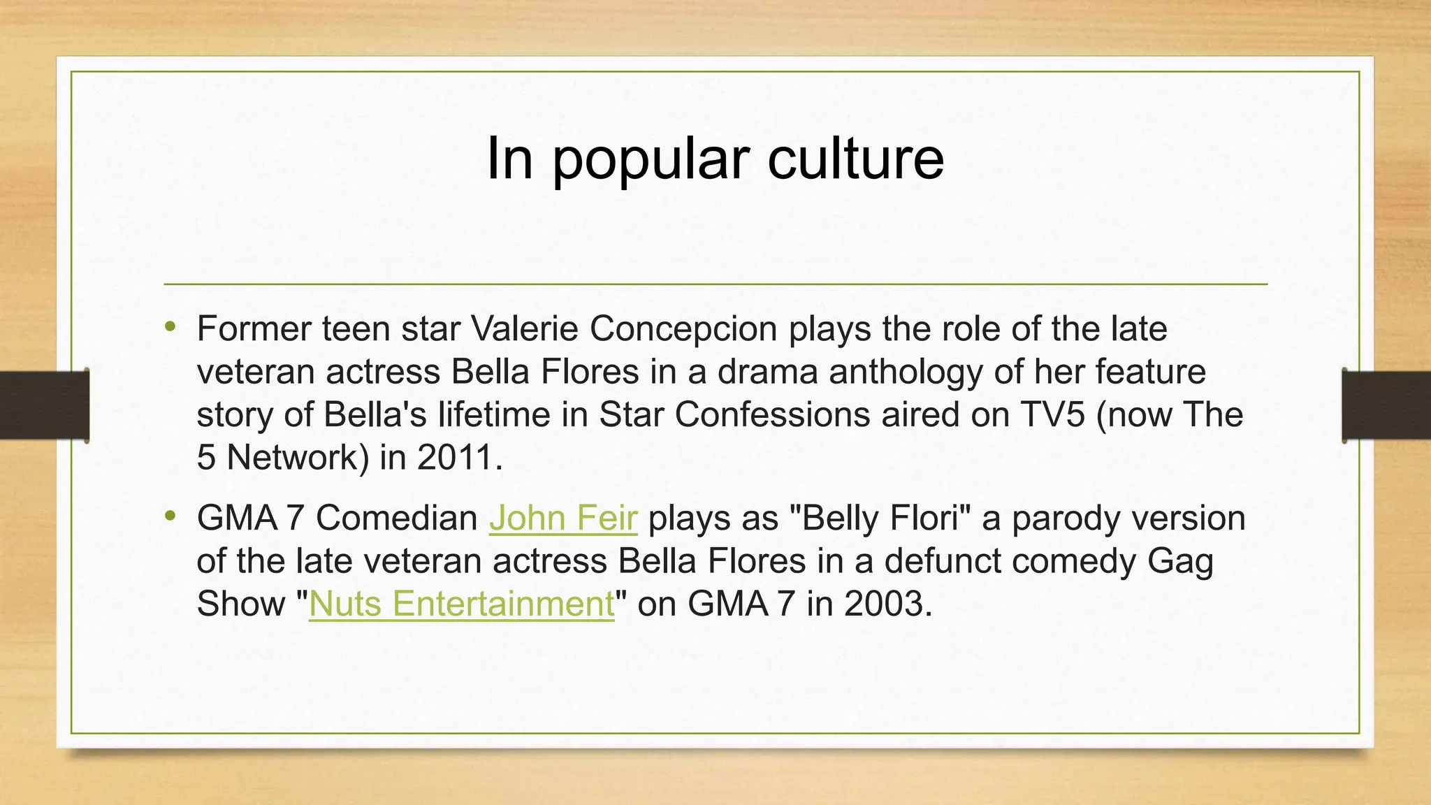 Bella Flores Biography, Career, Early Life, Filmography.pptx