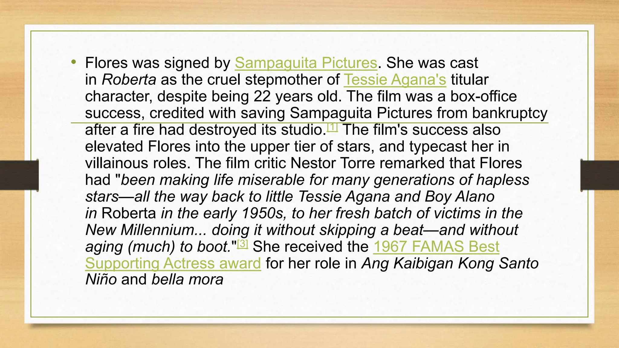 Bella Flores Biography, Career, Early Life, Filmography.pptx