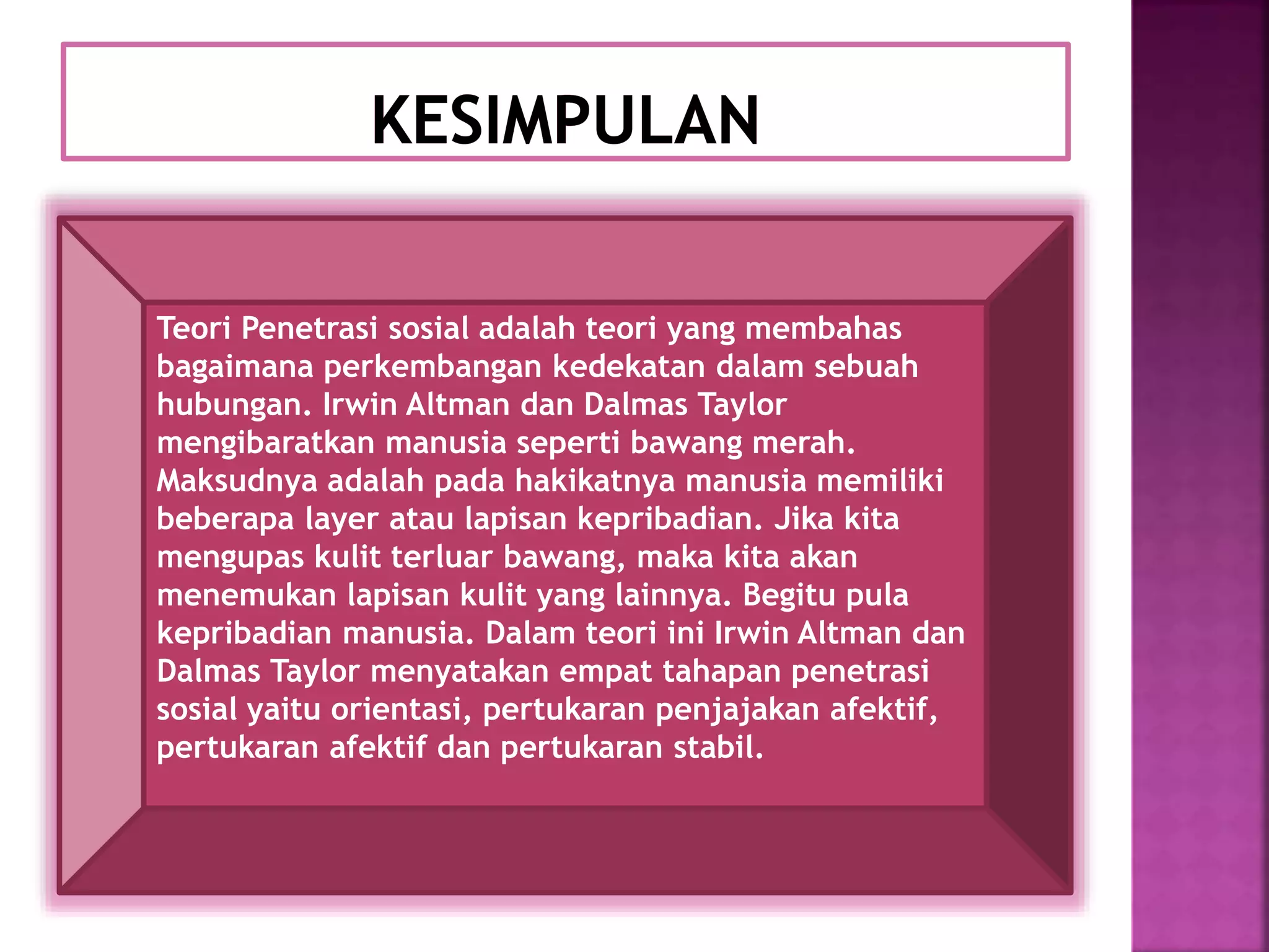 Penetrasi Sosial | PPTX