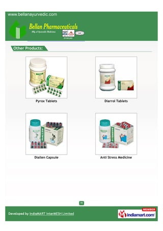 Bellan Pharmaceuticals, Vadodara, Ayurvedic Medicines | PDF