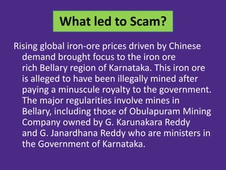 Bellary mining scam | PPT