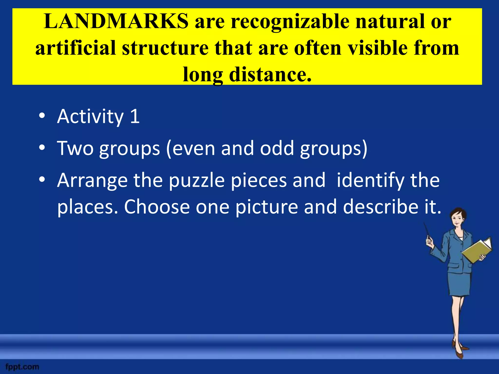 Lesson4 Landmarks | PPTX