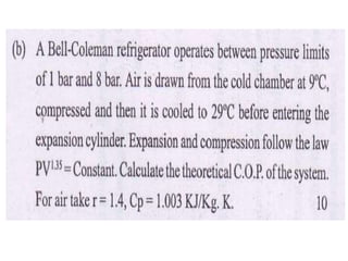 Bell coleman cycle_numericals_lect_2 | PPTX | Physics | Science