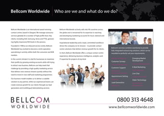 Bellcom Worldwide Services | PDF
