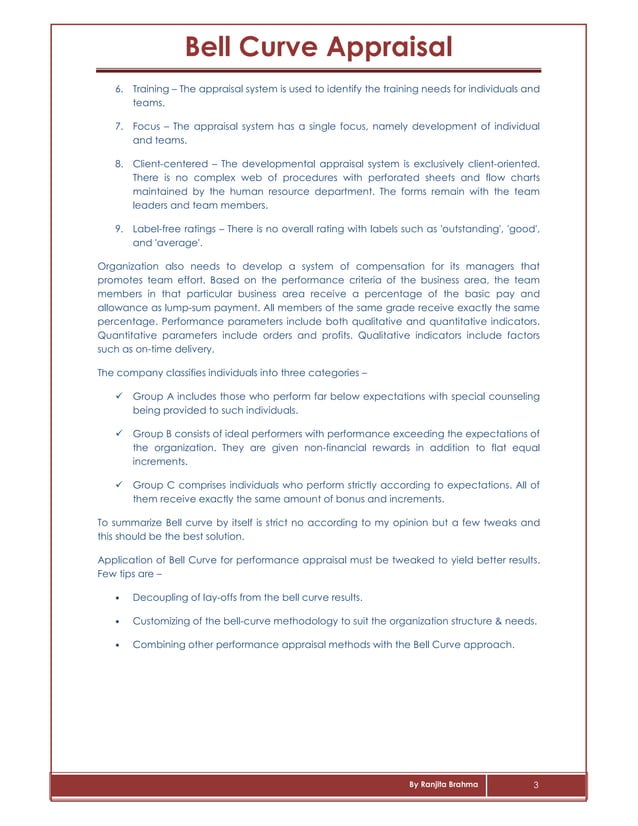 Bell Curve Appraisal Pdf Computer Software And Applications Computing