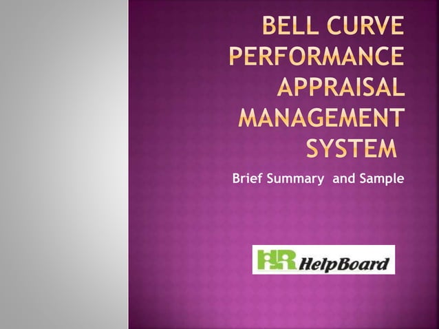 Bell Curve Appraisal | PPTX | Business | Business and Finance