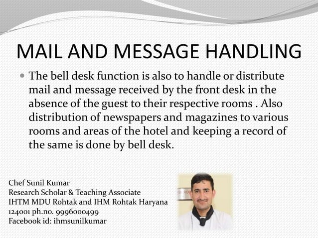 Bell desk | PPTX | Hotels and Motels | Travel Type